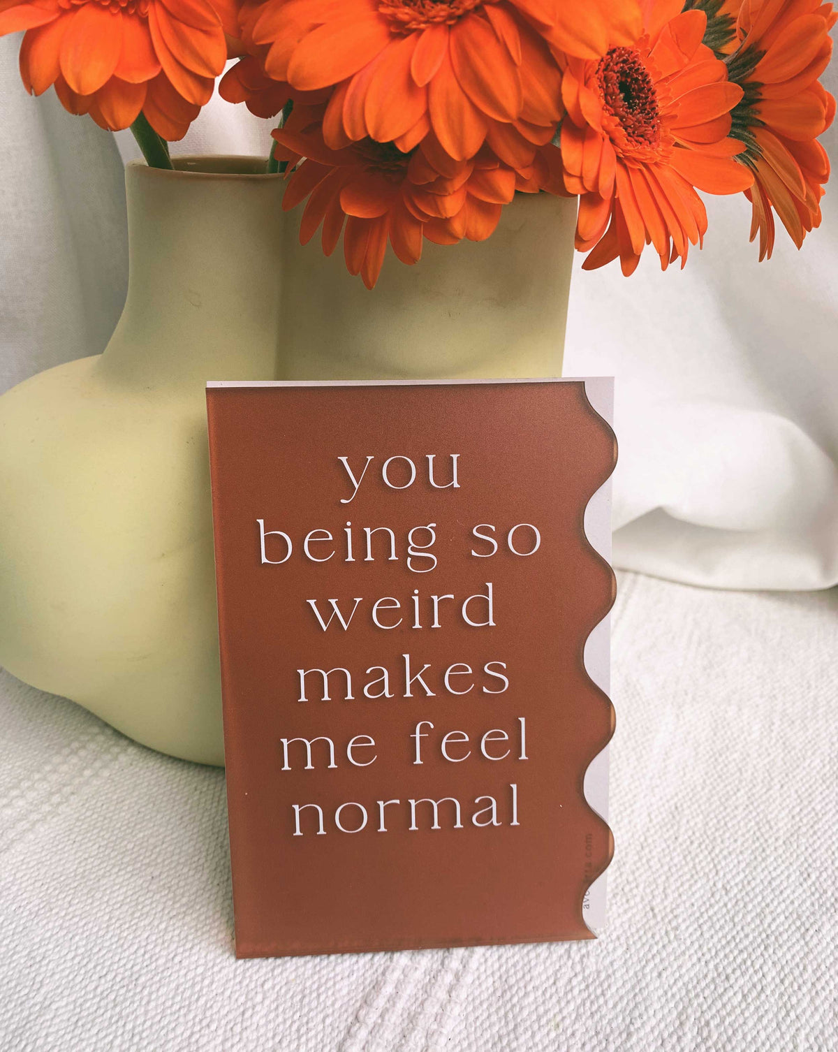 Geburtstag/Grusskarte - you weird me normal – Avecarta
